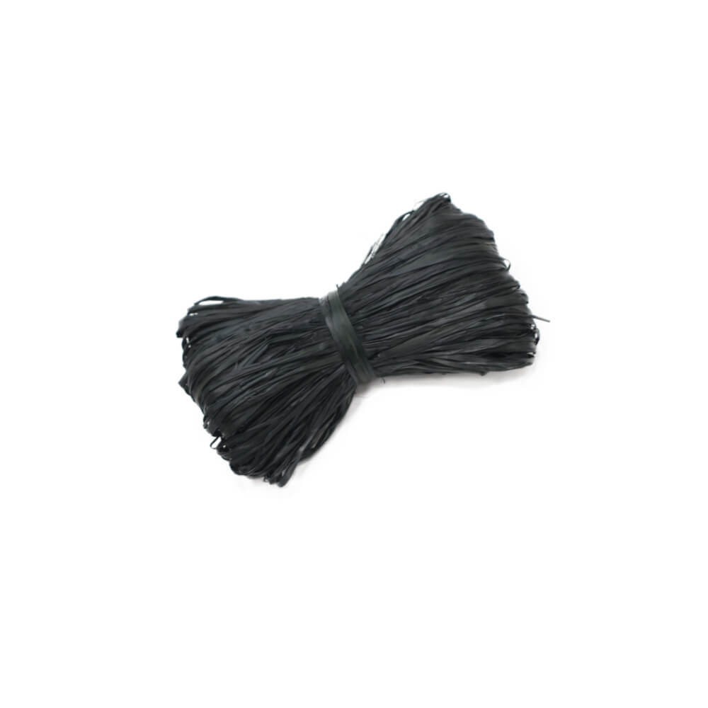 Black raffia ribbon store